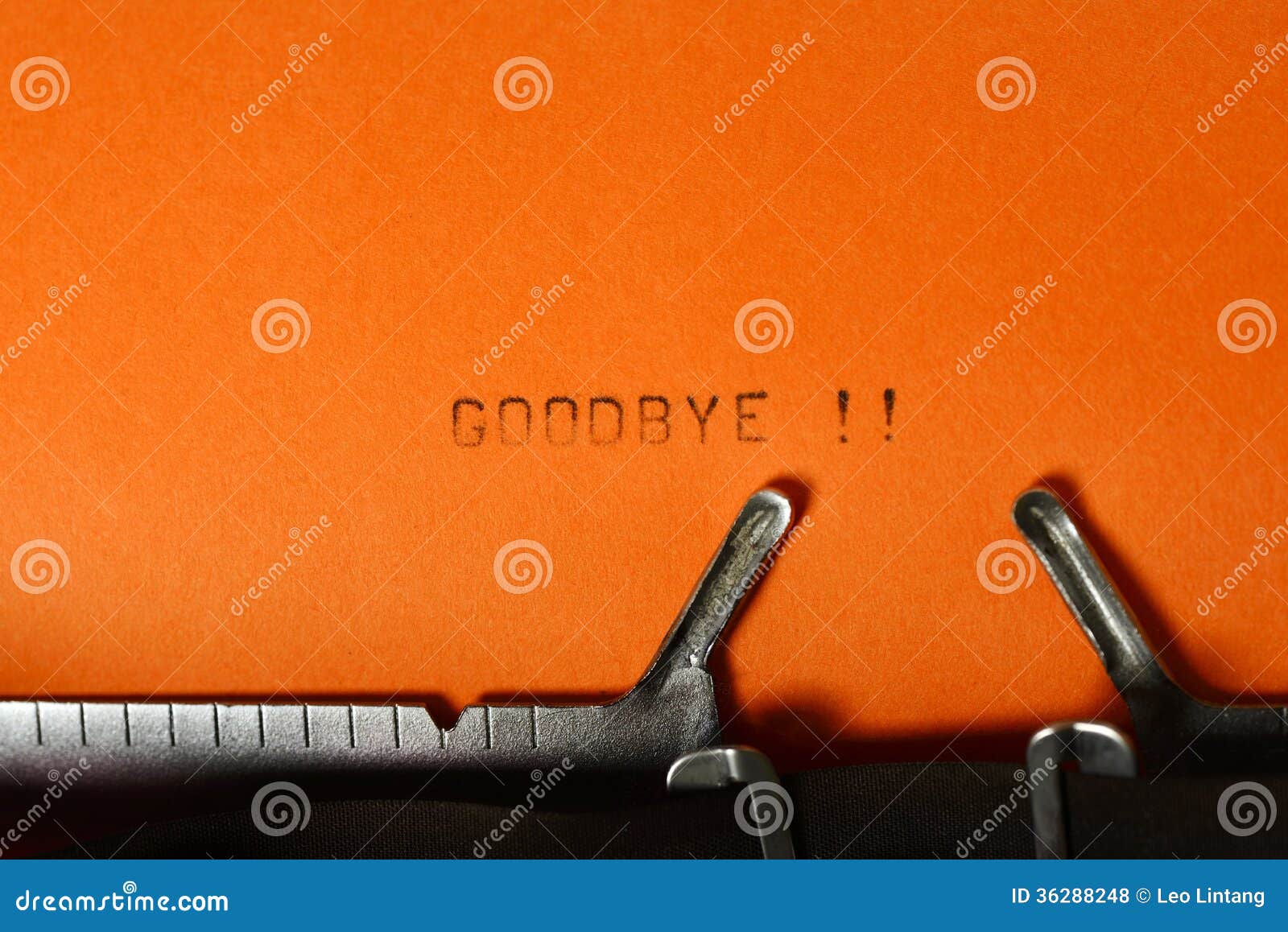 Goodbye Typing stock photo. Image of message, character - 36288248