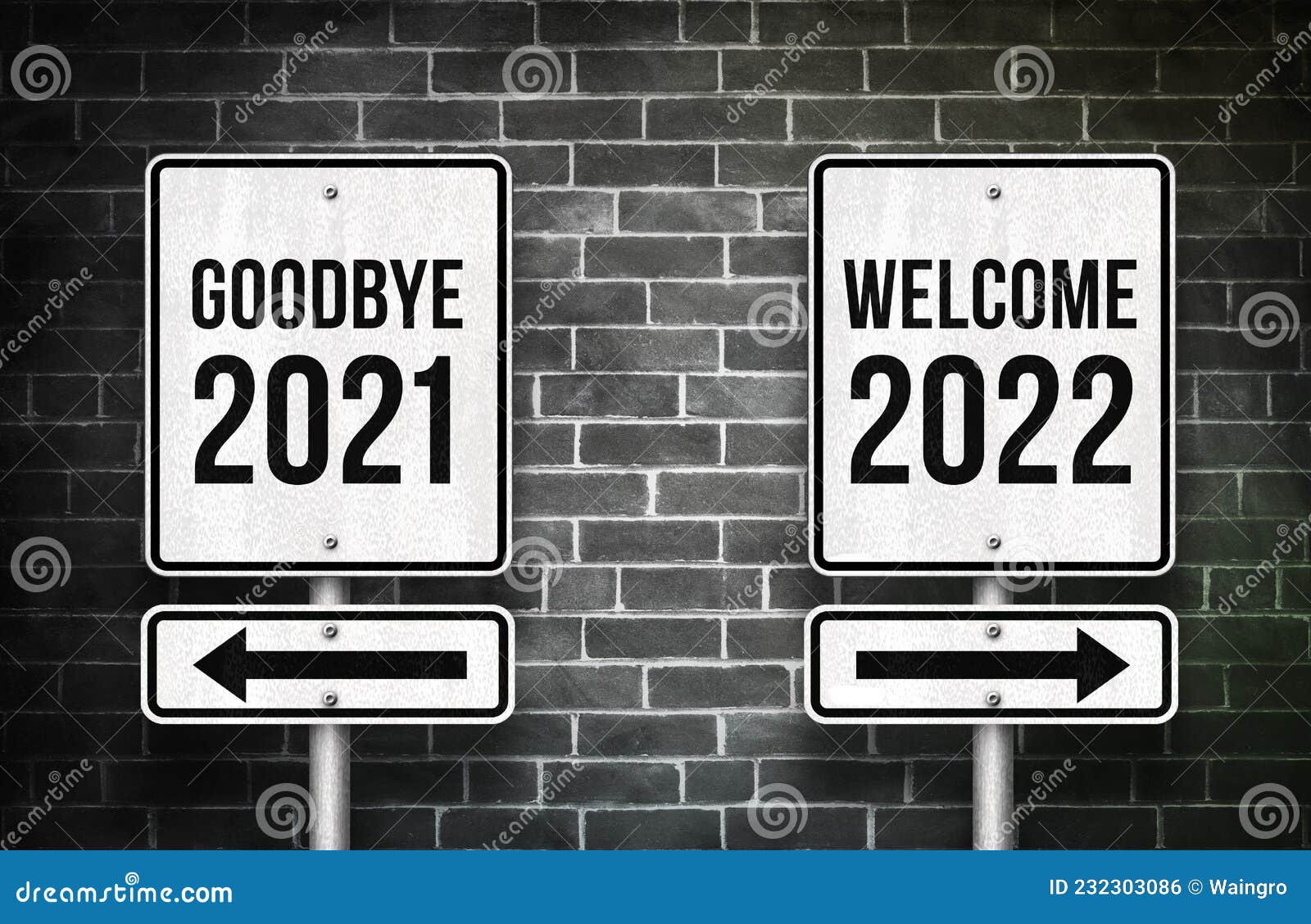 Goodbye 2021 and Welcome 2022 Stock Illustration - Illustration of year ...