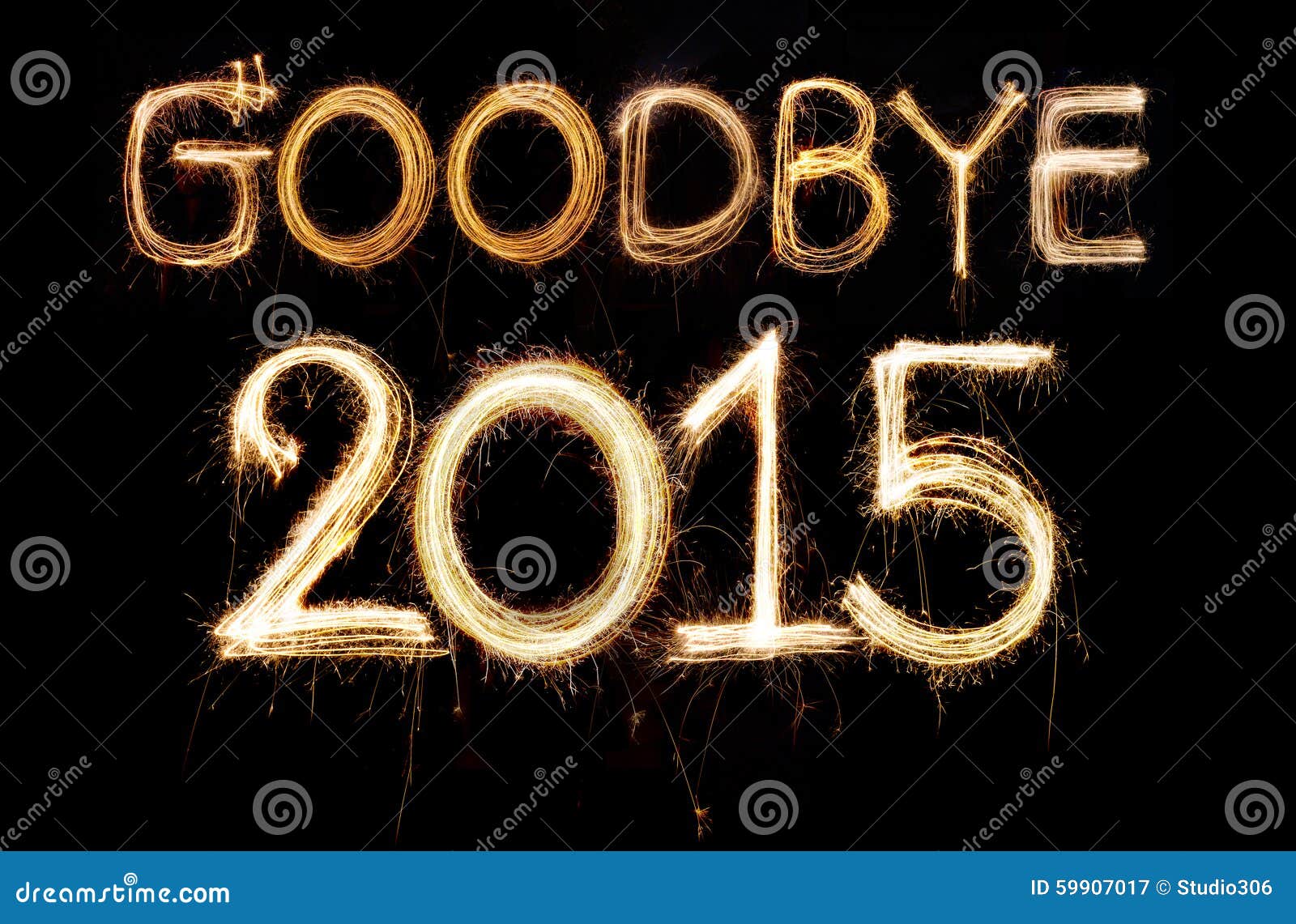 Goodbye 2015 stock image. Image of font, fireworks, festival - 59907017