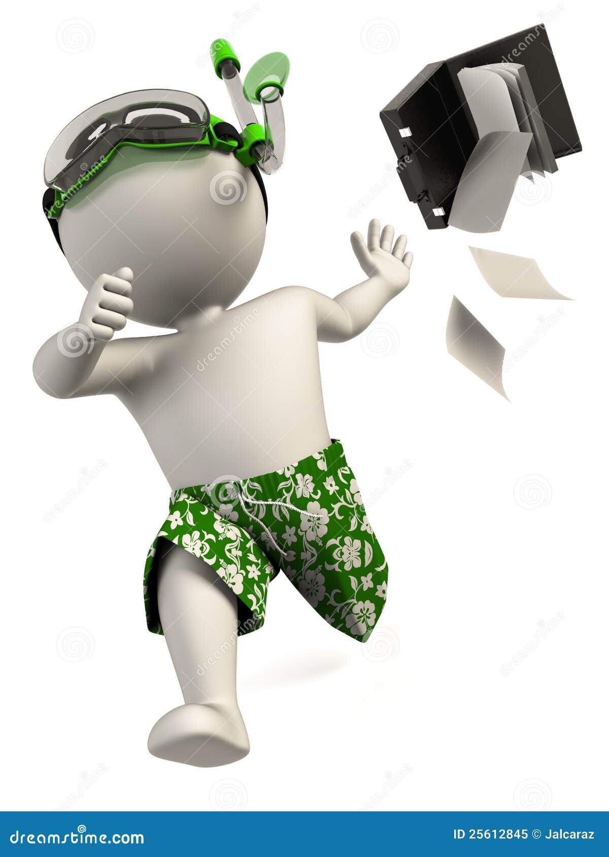 Goodbye Work, Hello Holidays Stock Illustration - Illustration of ...