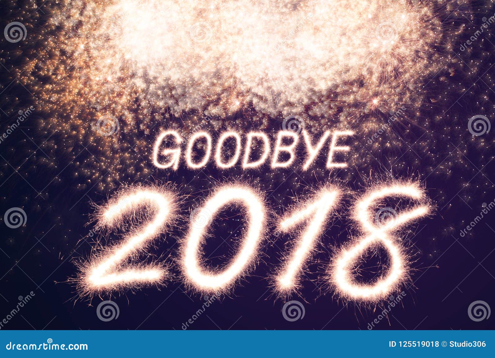 Happy new year 2019 stock illustration. Illustration of sparks - 125519018