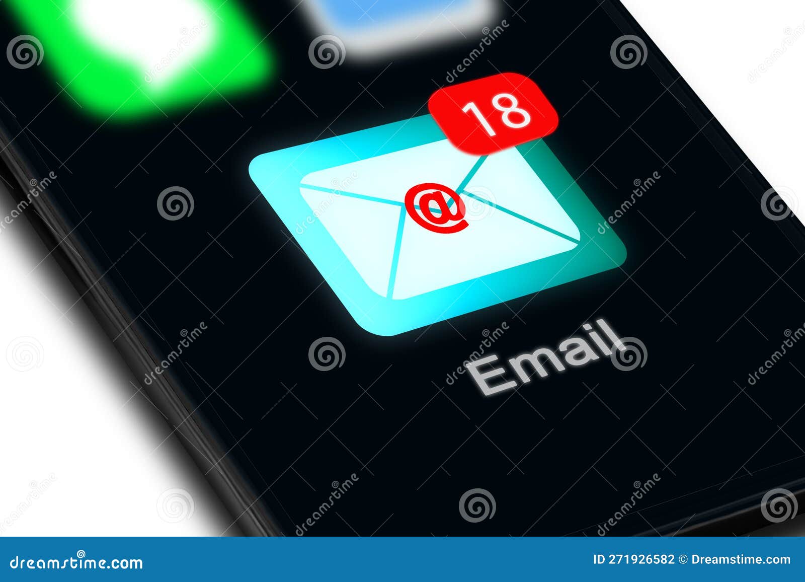 E-mail App Icon with Notifications and Incoming Email Counter on ...