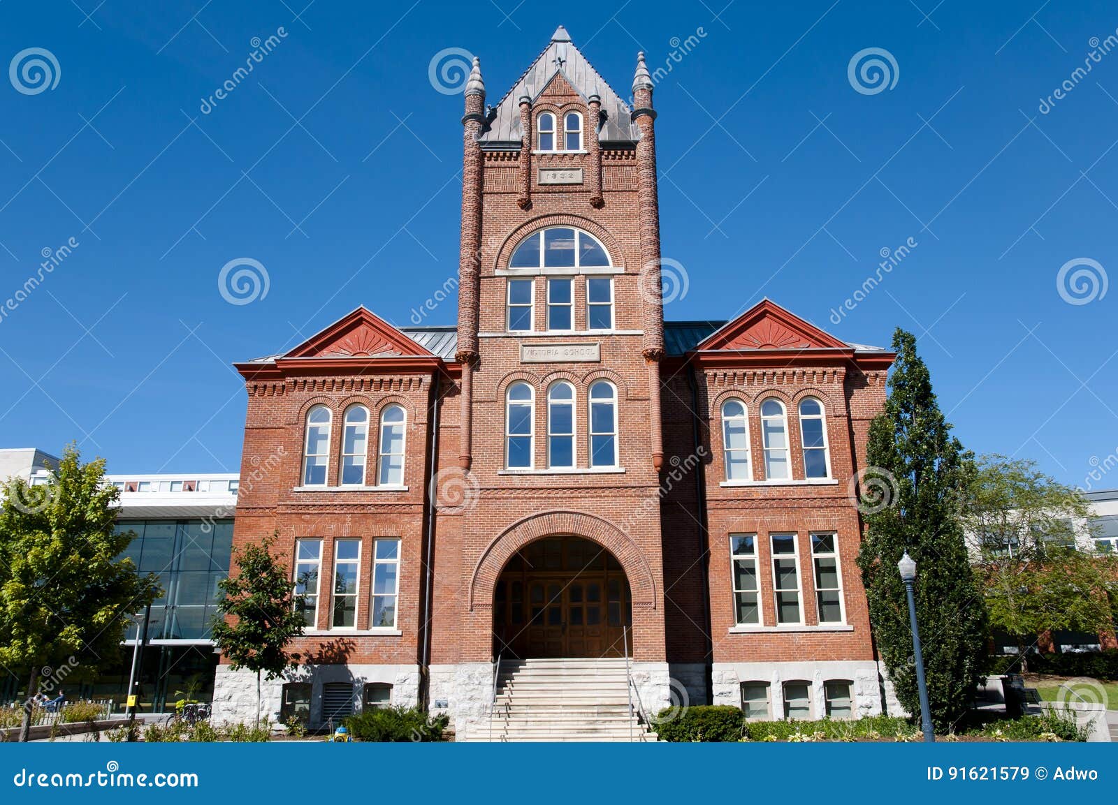 Goodes Hall Building at Queen`s University - Kingston - Canada Stock ...