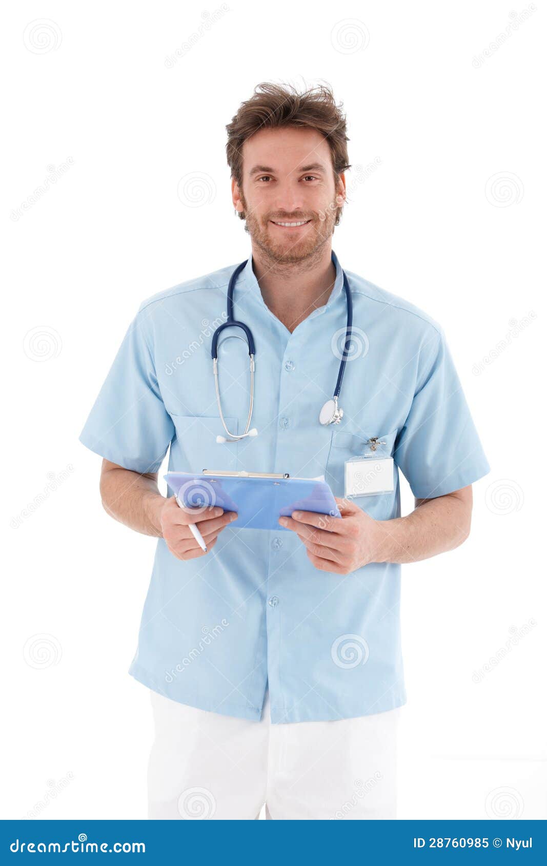 Goodlooking Doctor Smiling at Camera Stock Image - Image of confidence ...