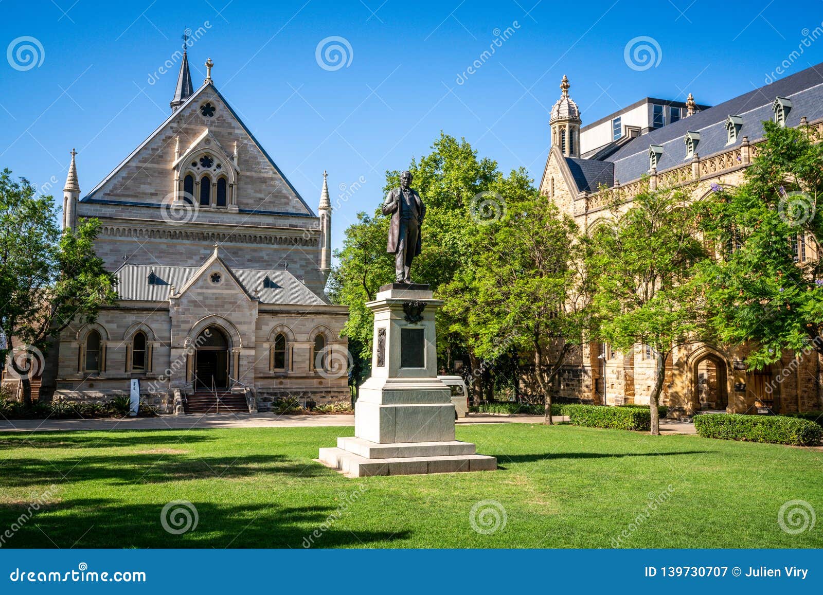 Goodman Crescent Square and Elder Hall View in Adelaide South Australia ...