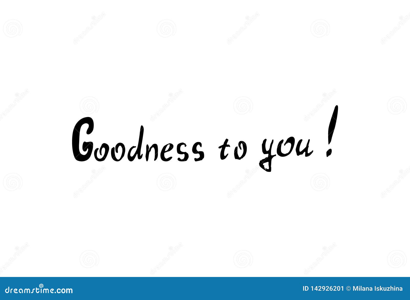 Goodness Hand Written Word Text For Typography Design Vector ...
