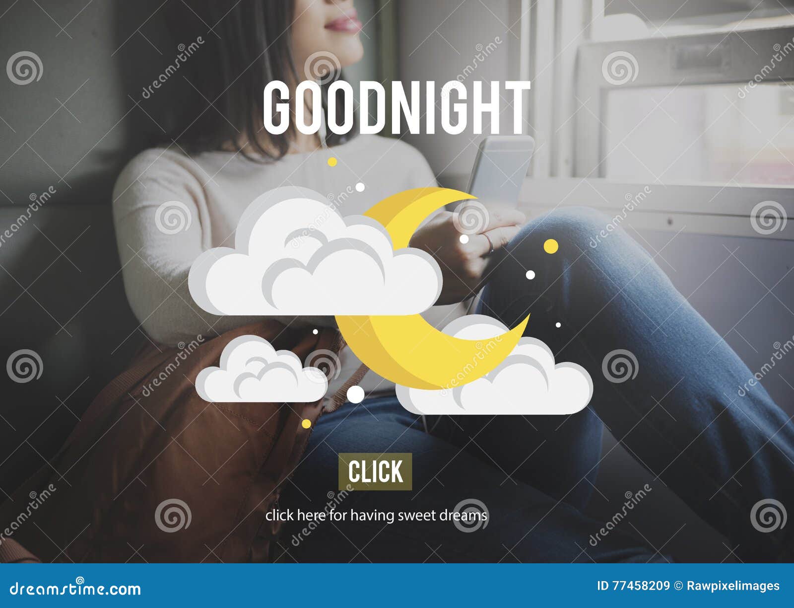 Goodnight Happy Night Fairy Concept Stock Image - Image of fantasy ...