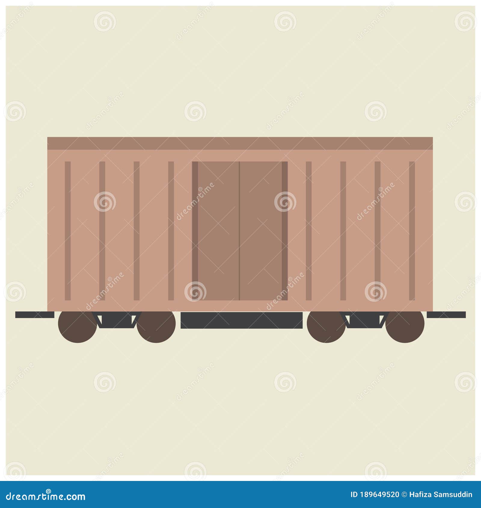 Goods Bogie. Vector Illustration Decorative Design Stock Vector ...