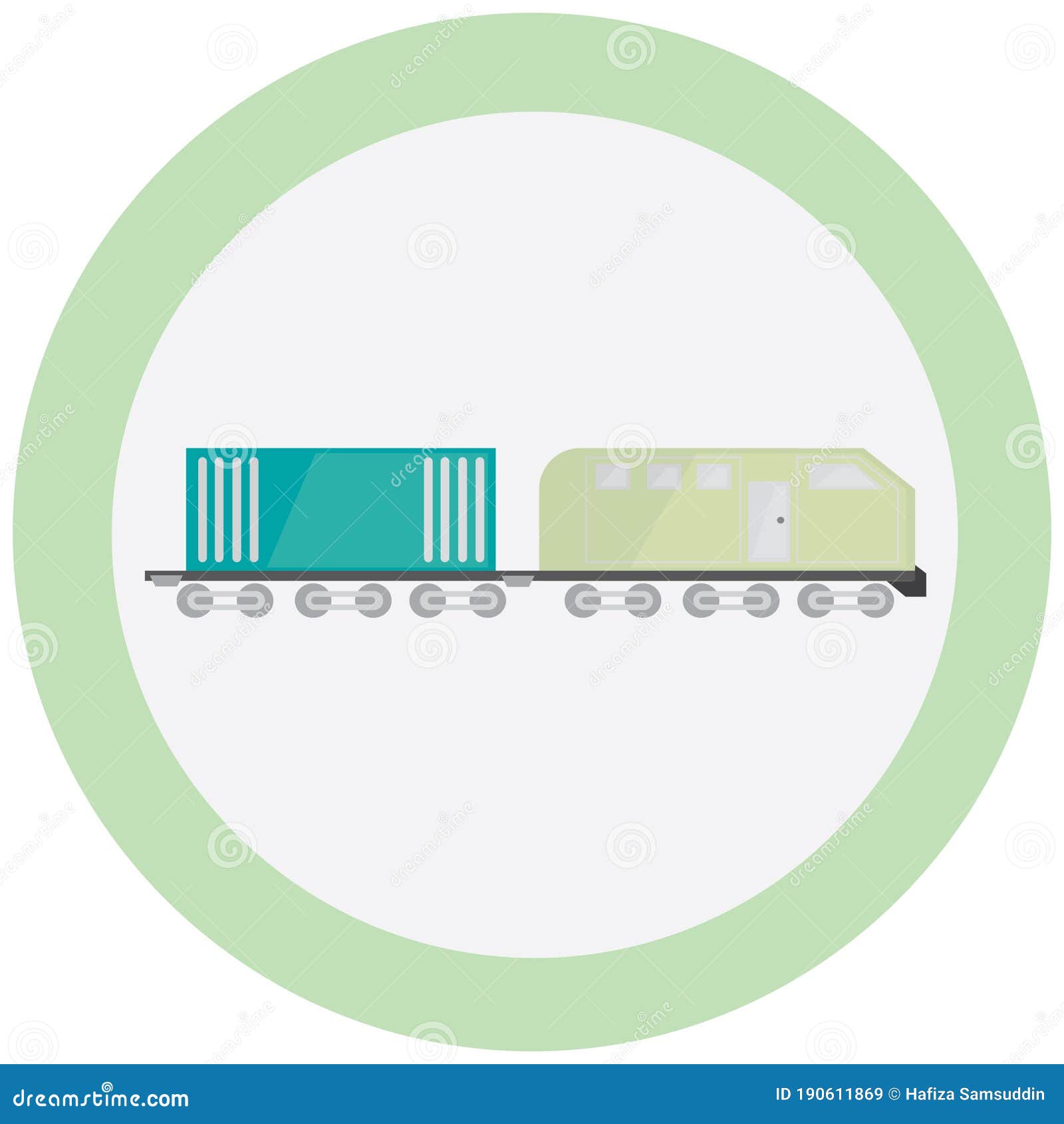 Goods Bogie. Vector Illustration Decorative Design Stock Vector ...