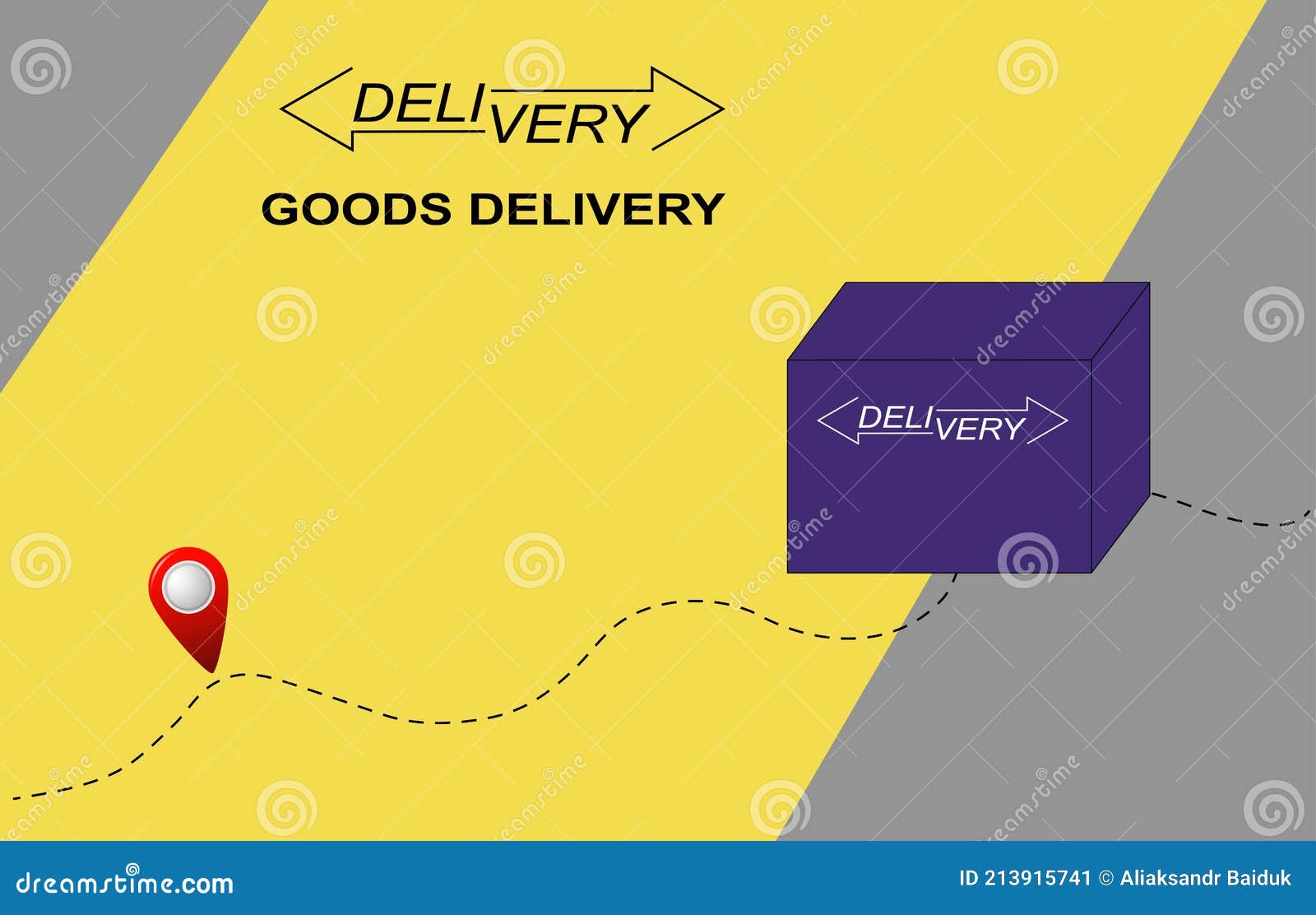 Goods Delivery Logo Template Design. Vector Illustration Stock Vector ...