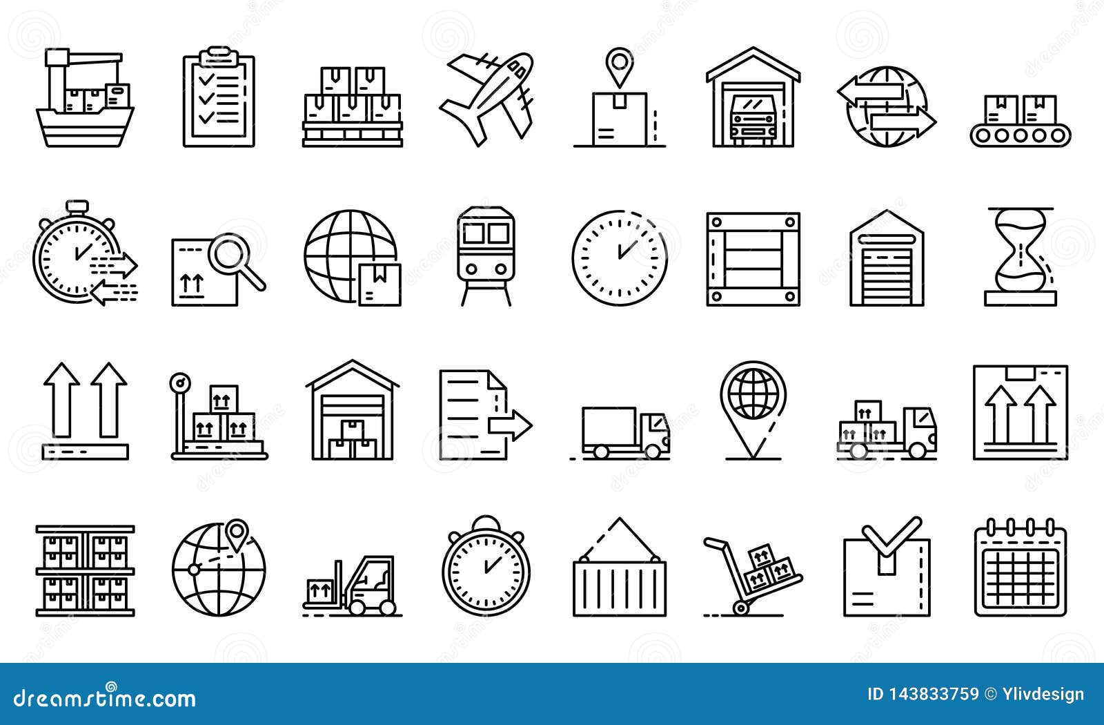 Goods Export Icons Set, Outline Style Stock Vector - Illustration of ... Goods Export Icons Set, Outline Style Stock Vector - Illustration of ...