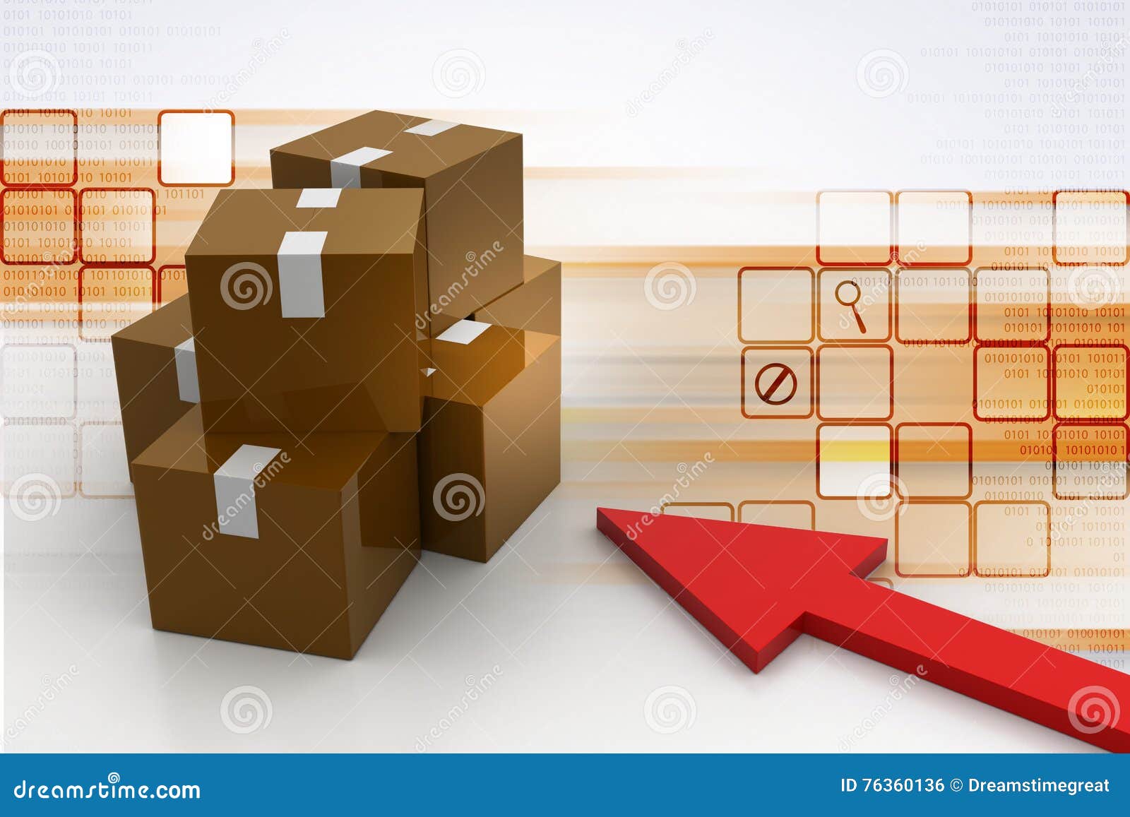 Goods exporting concept stock illustration. Illustration of goal - 76360136