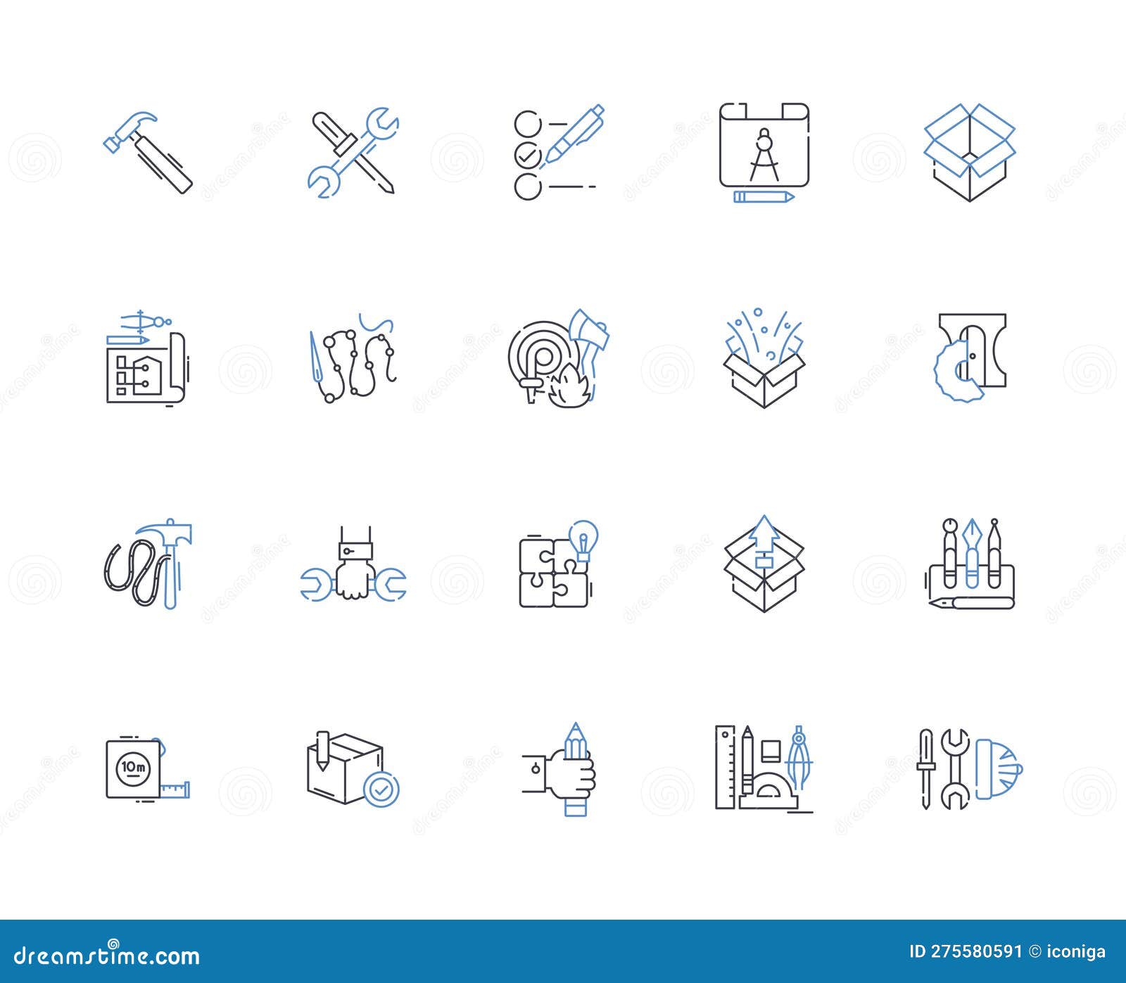 Goods Line Icons Collection. Merchandise, Wares, Products, Articles ...