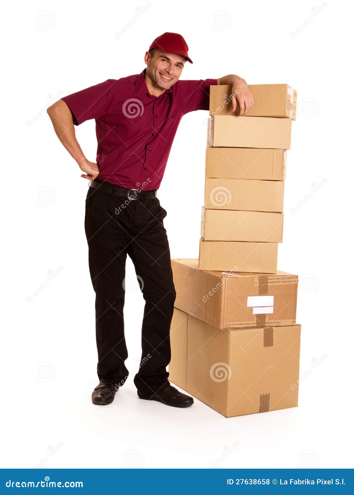 Goods reception stock photo. Image of adult, delivering - 27638658