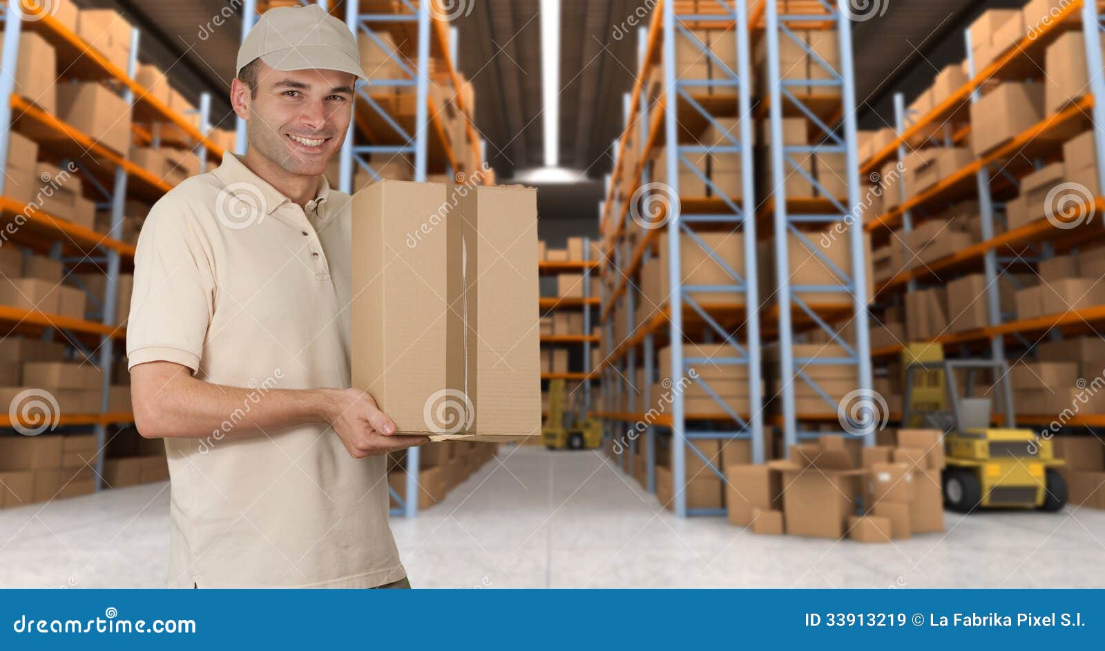 Goods Reception at Warehouse a Stock Image - Image of merchandise ...