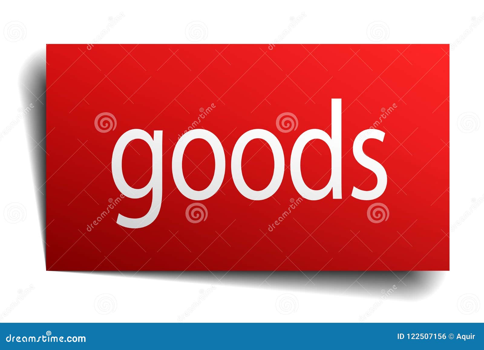 Goods sign stock vector. Illustration of style, label - 122507156