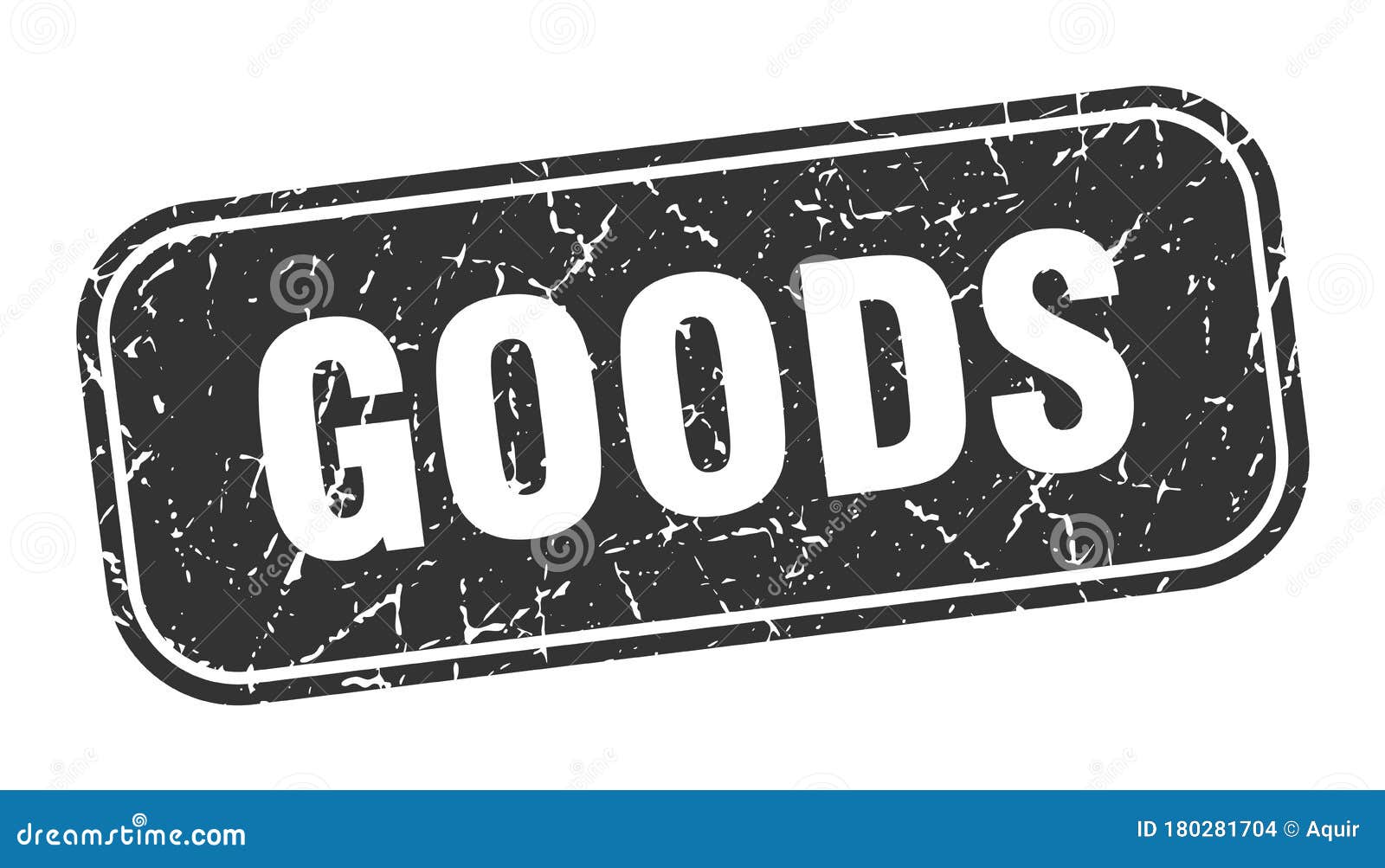 Goods Stamp. Goods Square Grungy Isolated Sign Stock Vector ...