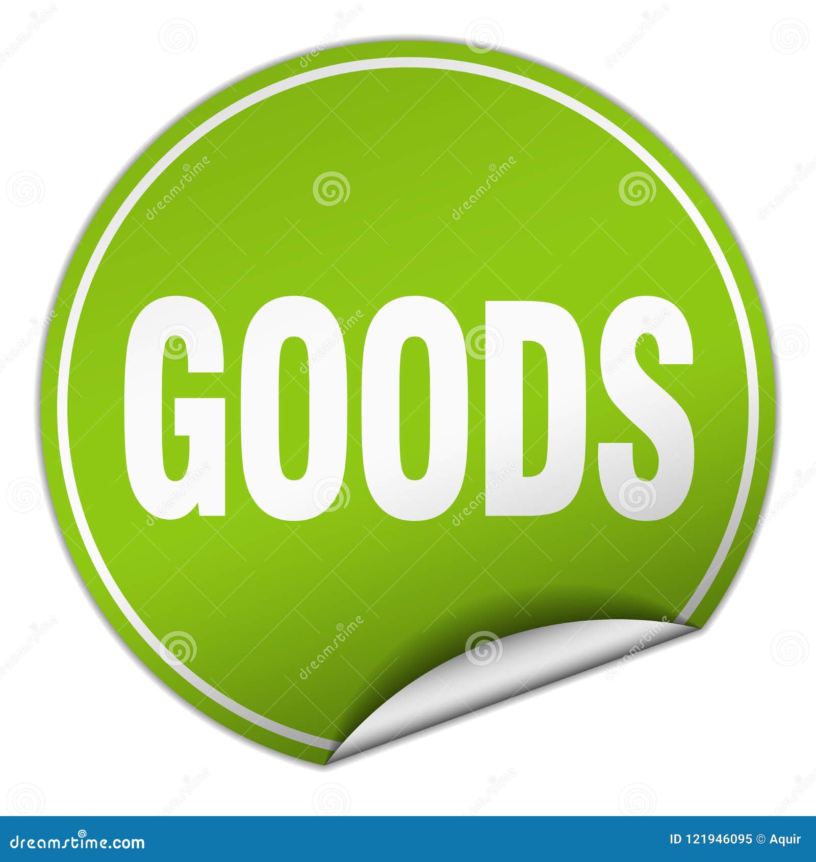 Goods sticker stock vector. Illustration of bargain - 121946095