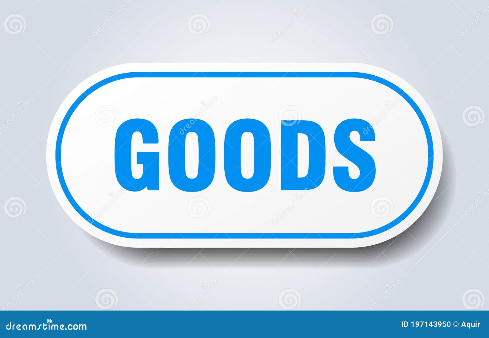 Goods sticker. stock vector. Illustration of price, vector - 197143950