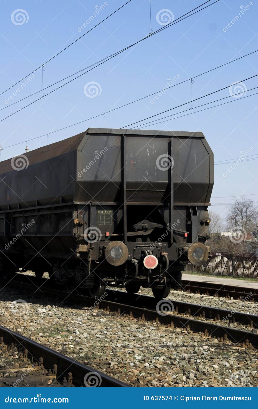 Goods train back stock photo. Image of daytime, sign, goods - 637574