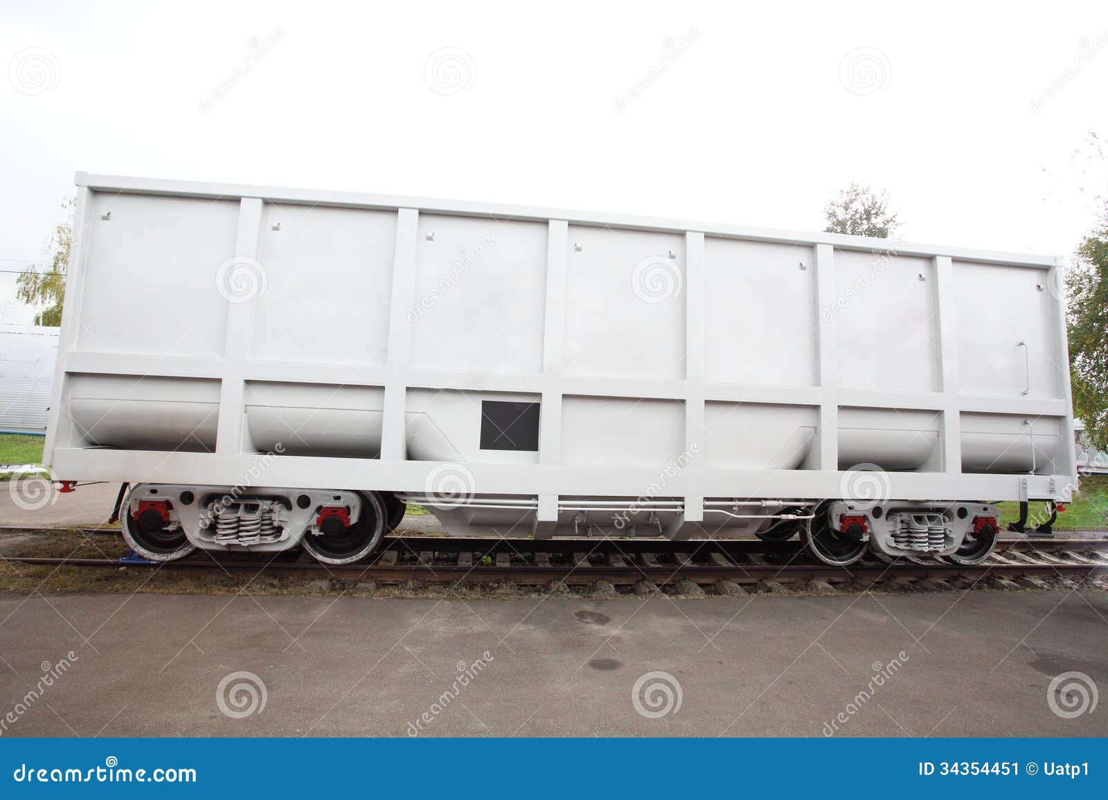 Goods wagon stock image. Image of railroad, train, freight - 34354451