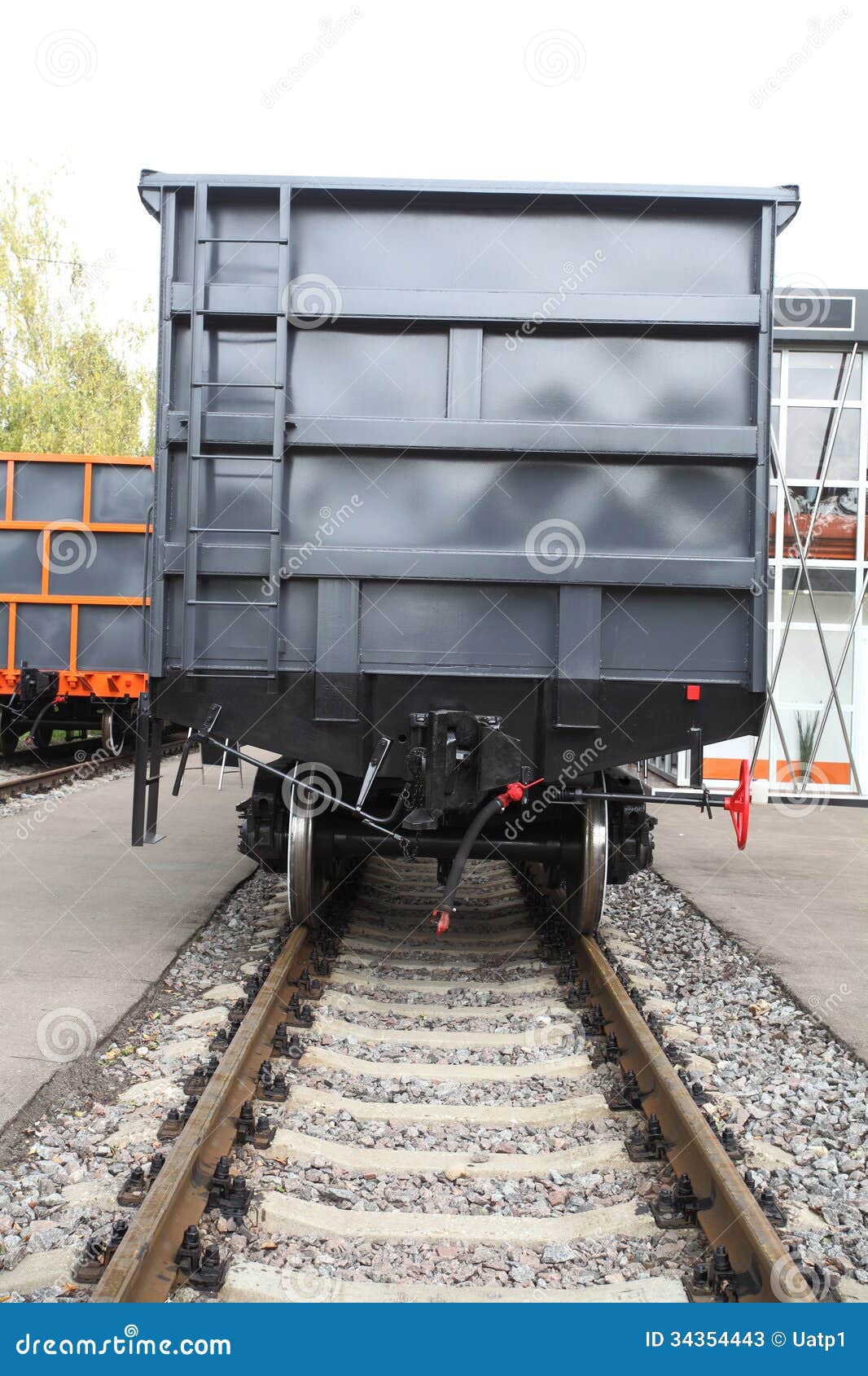 Goods wagon stock image. Image of freight, steel, wagon - 34354443
