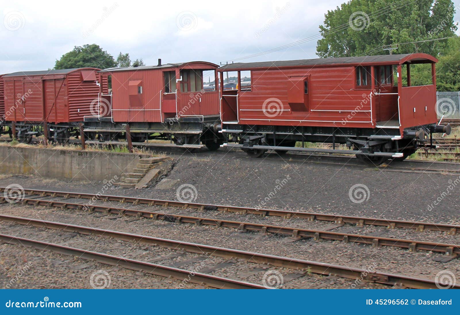 Goods Wagons. stock photo. Image of transportation, carriage - 45296562