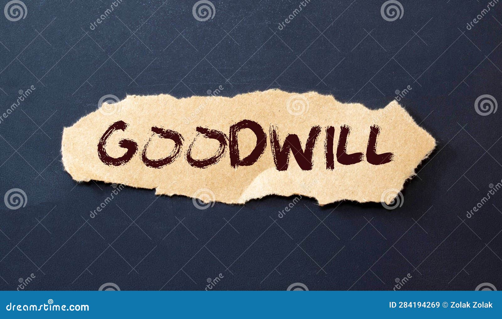 Goodwill Word Write on Torn Paper Stock Image - Image of services, word ...