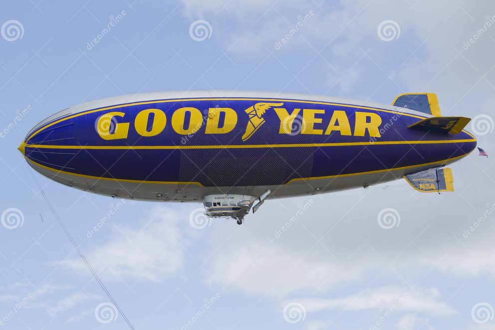 GoodYear Blimp editorial photo. Image of goodyear, good - 26008161