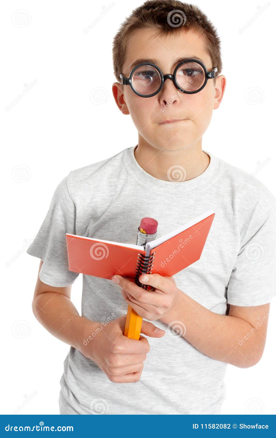 Goofy boy with glasses stock photo. Image of person, silly - 11582082