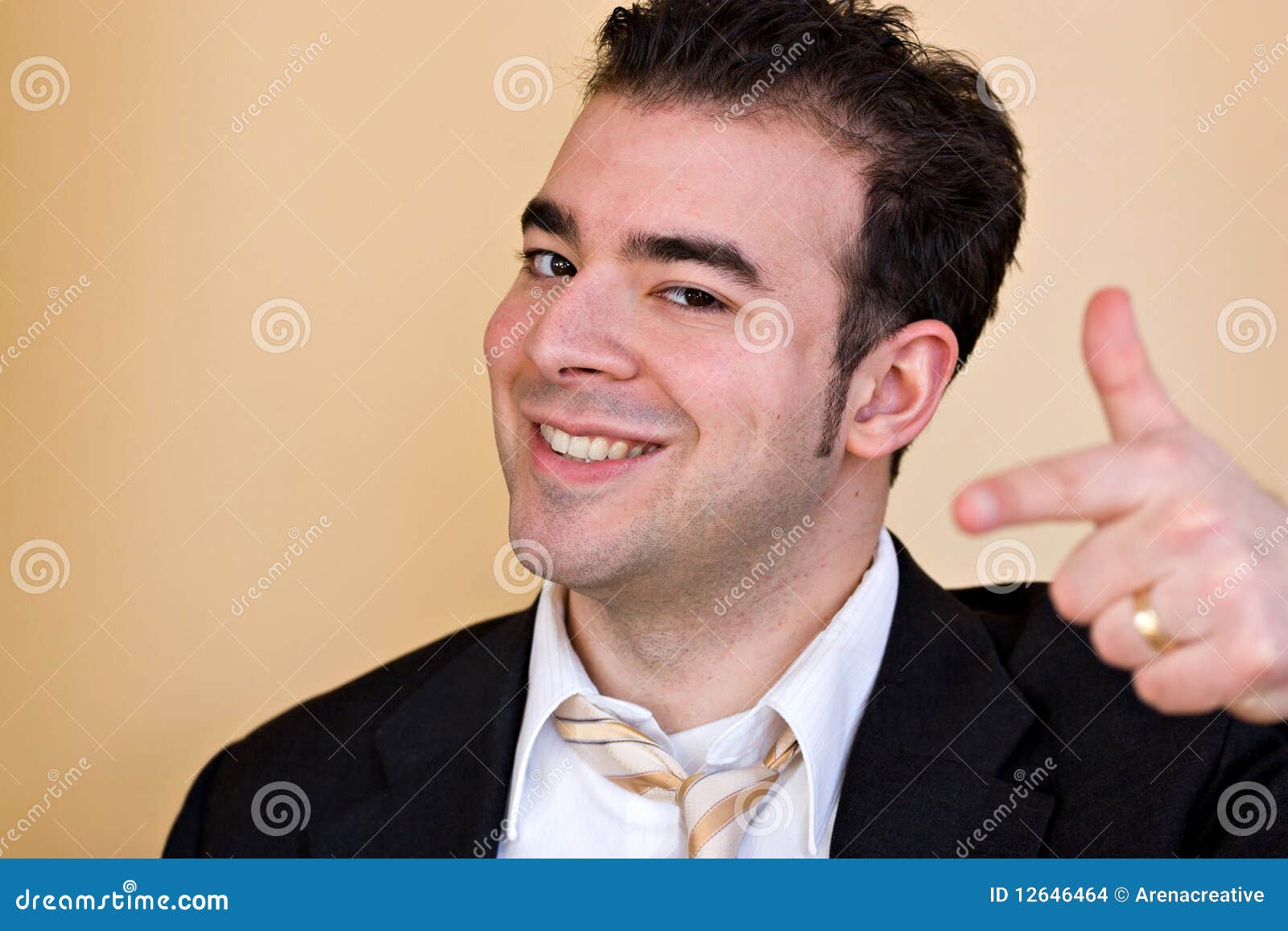 Goofy Business Man stock photo. Image of emotions, happiness - 12646464