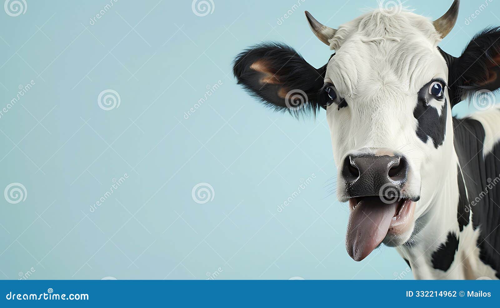 Goofy Cow Posing with a Silly Smile for the Camera. Stock Photo - Image ...