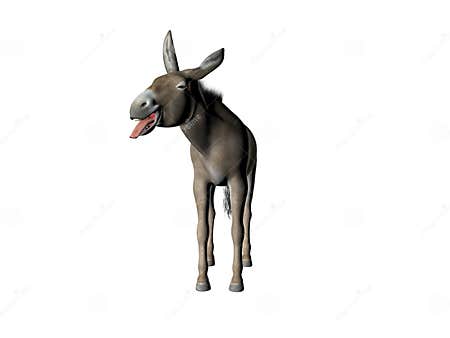 Goofy Donkey Three stock illustration. Illustration of goofy - 866821