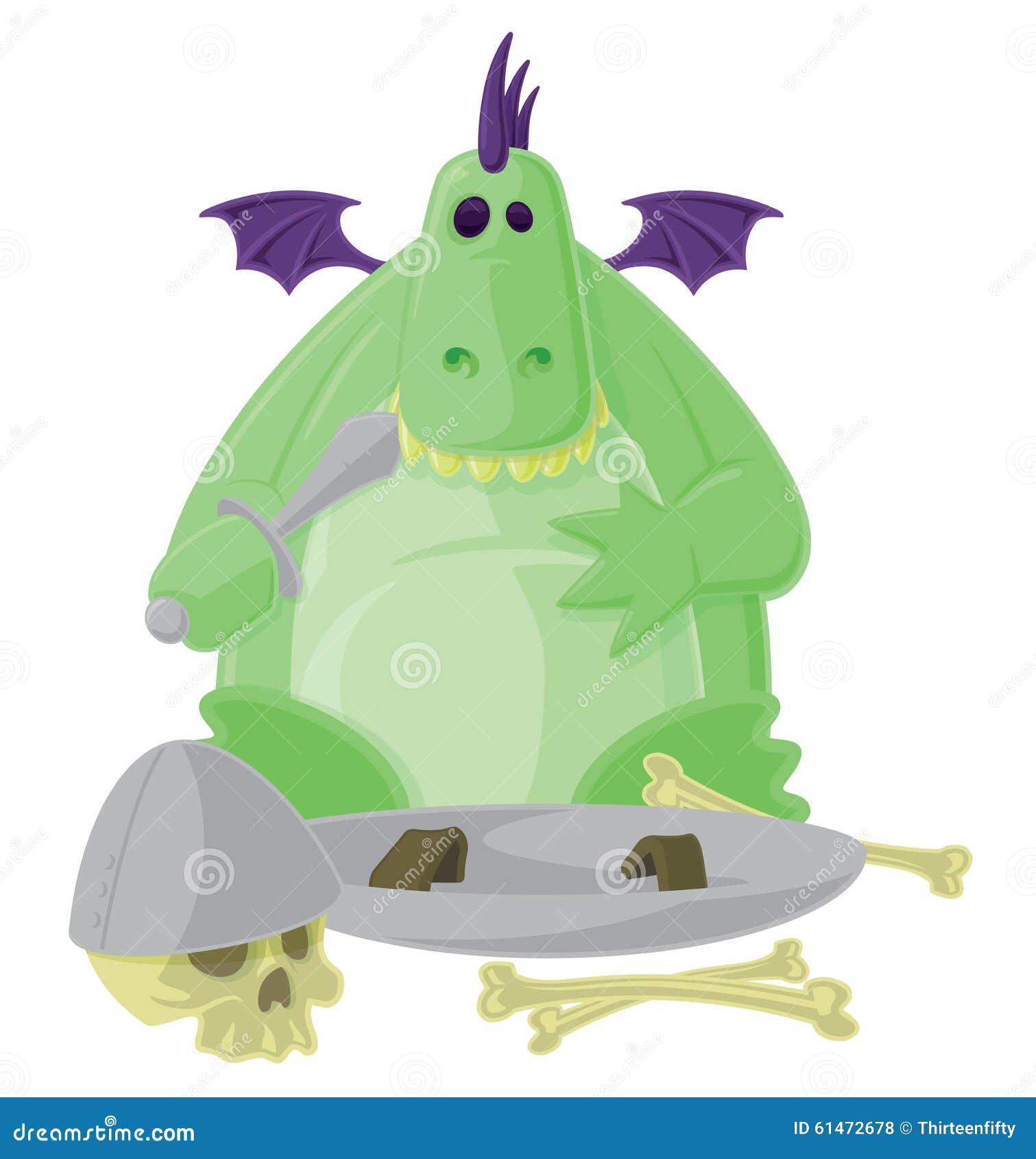 Goofy Dragon stock vector. Illustration of cartoon, fantasy - 61472678