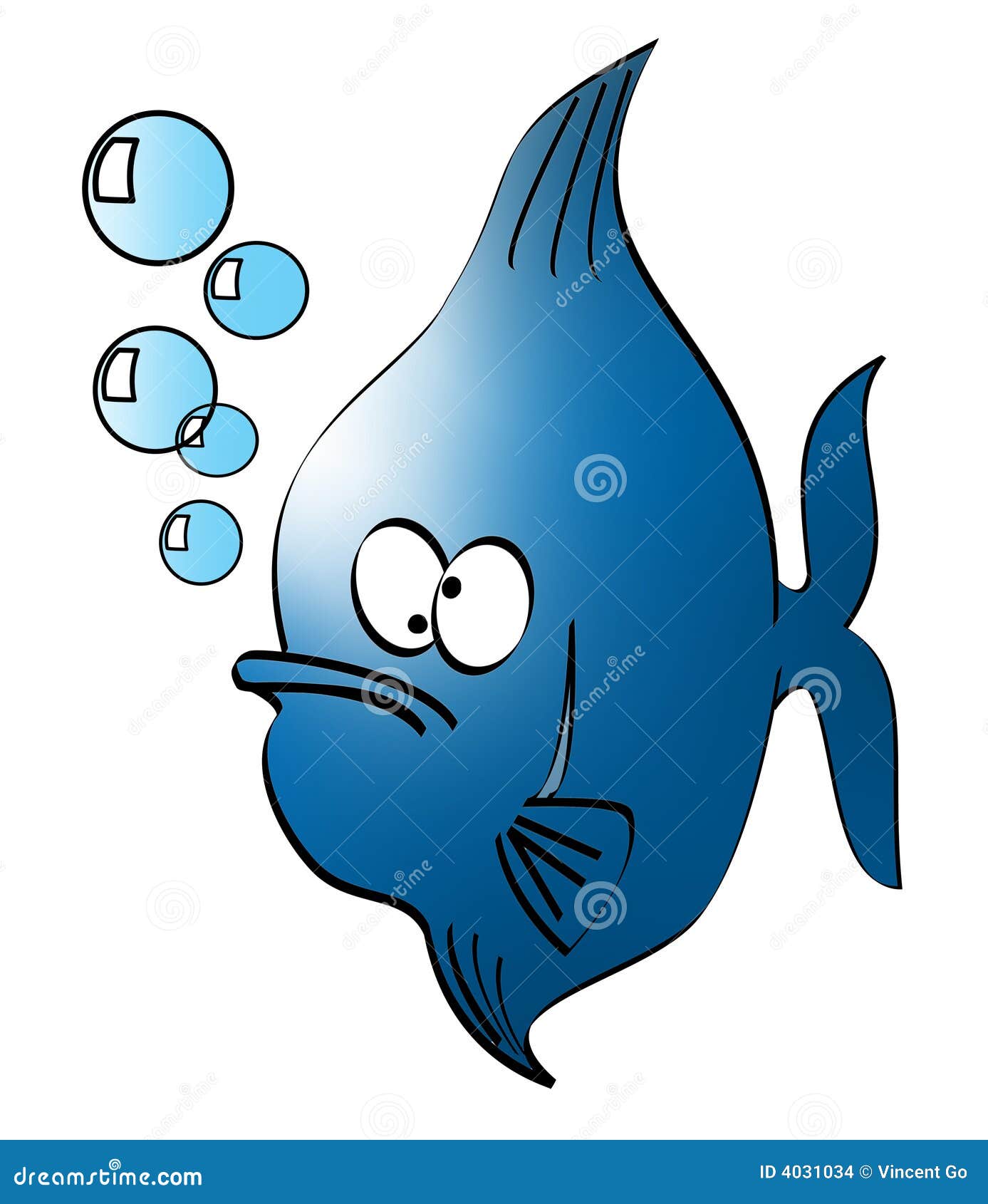 Goofy fish stock illustration. Illustration of graphic - 4031034