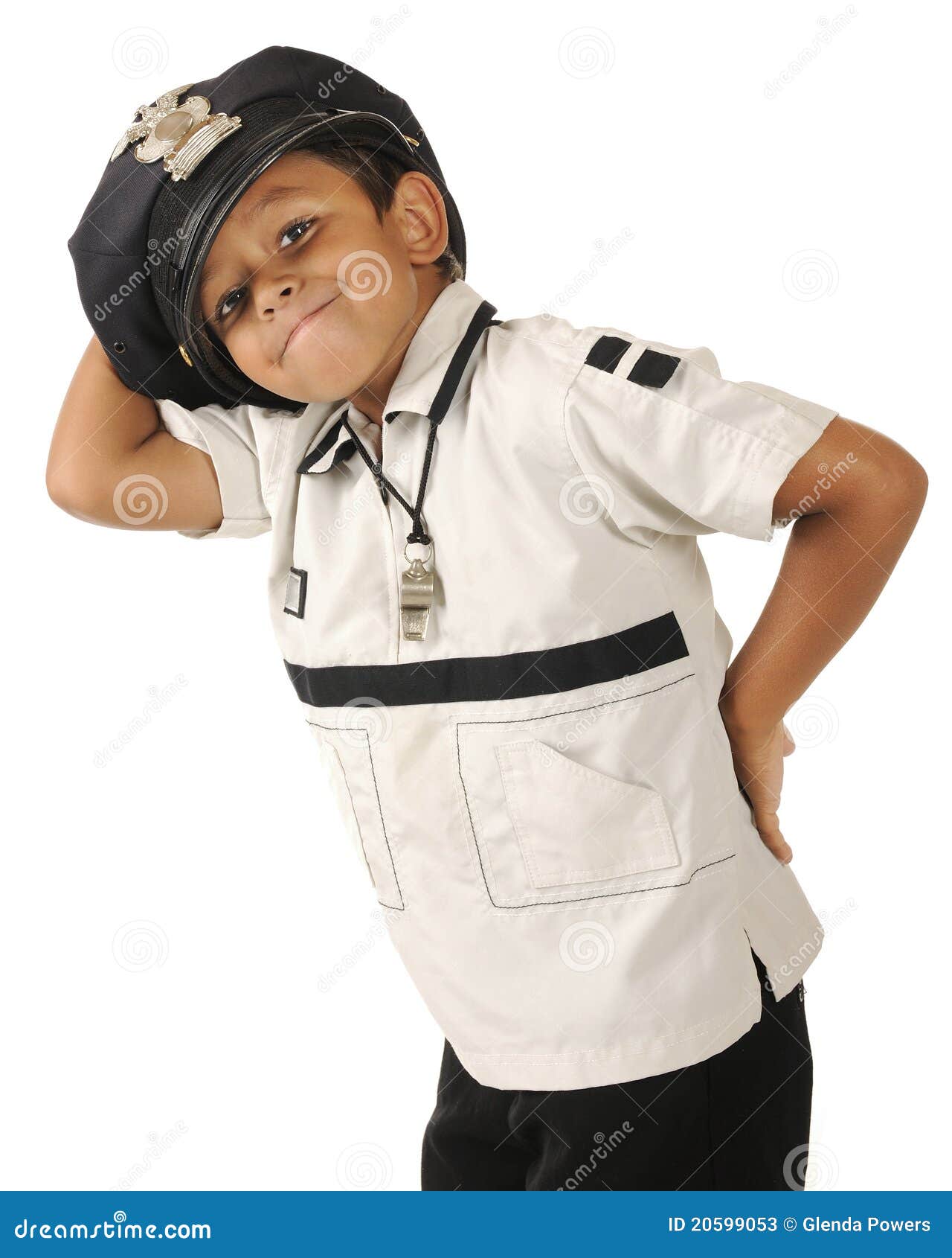 Goofy Jonge Politieagent stock afbeelding. Image of persoon - 20599053