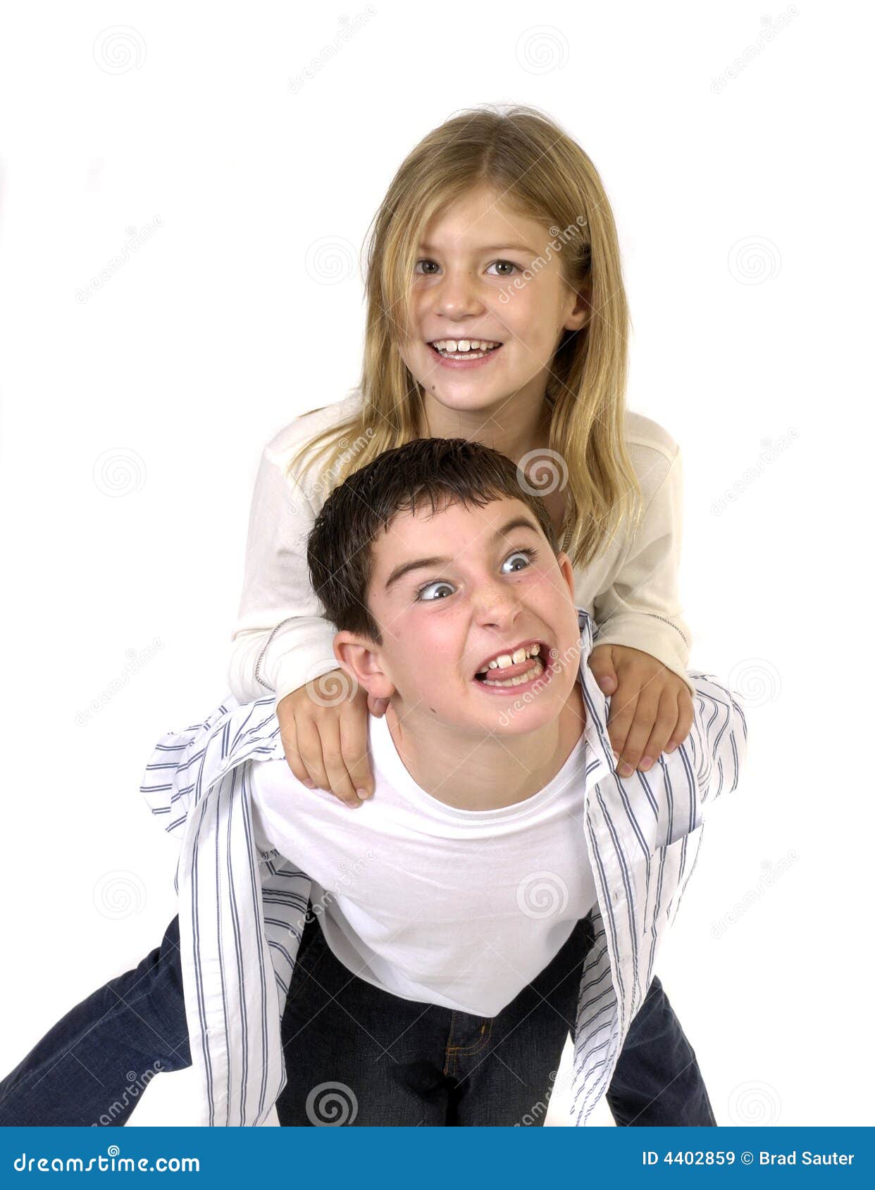 Goofy Kids stock image. Image of jeans, cute, person, blond - 4402859