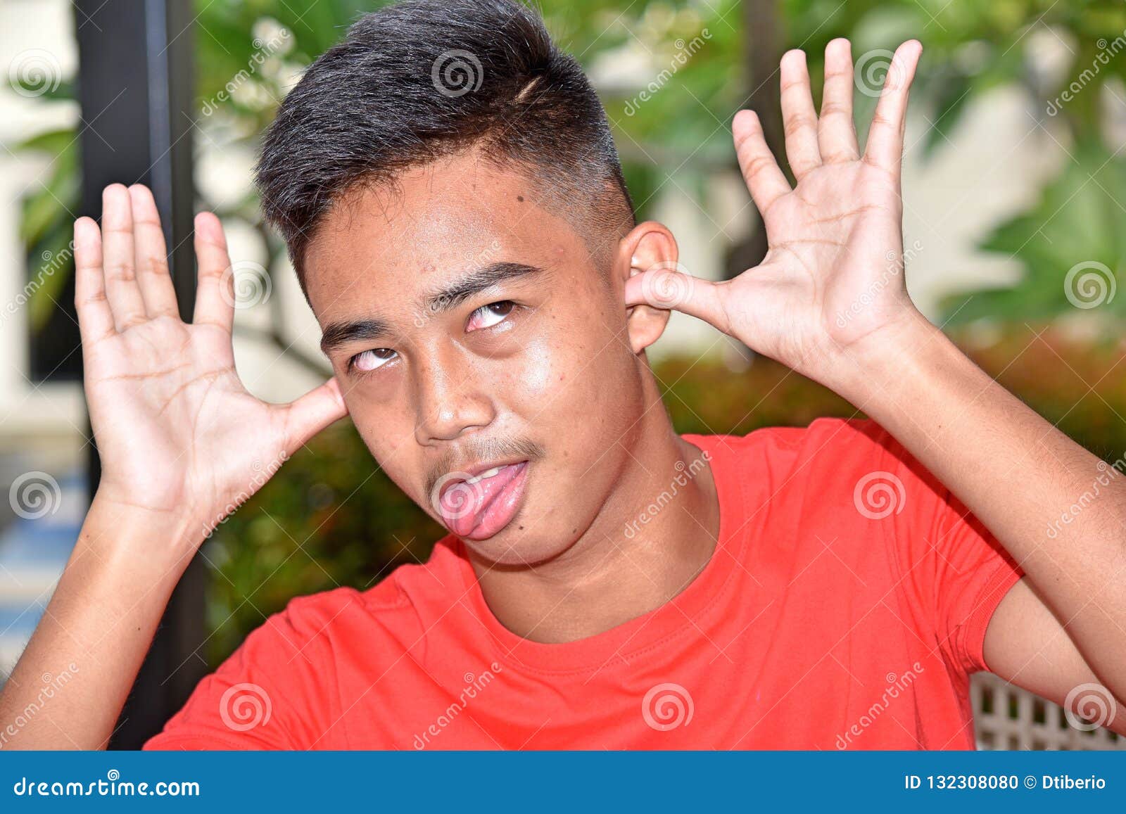 Goofy Male Youngster stock photo. Image of joking, goofy - 132308080
