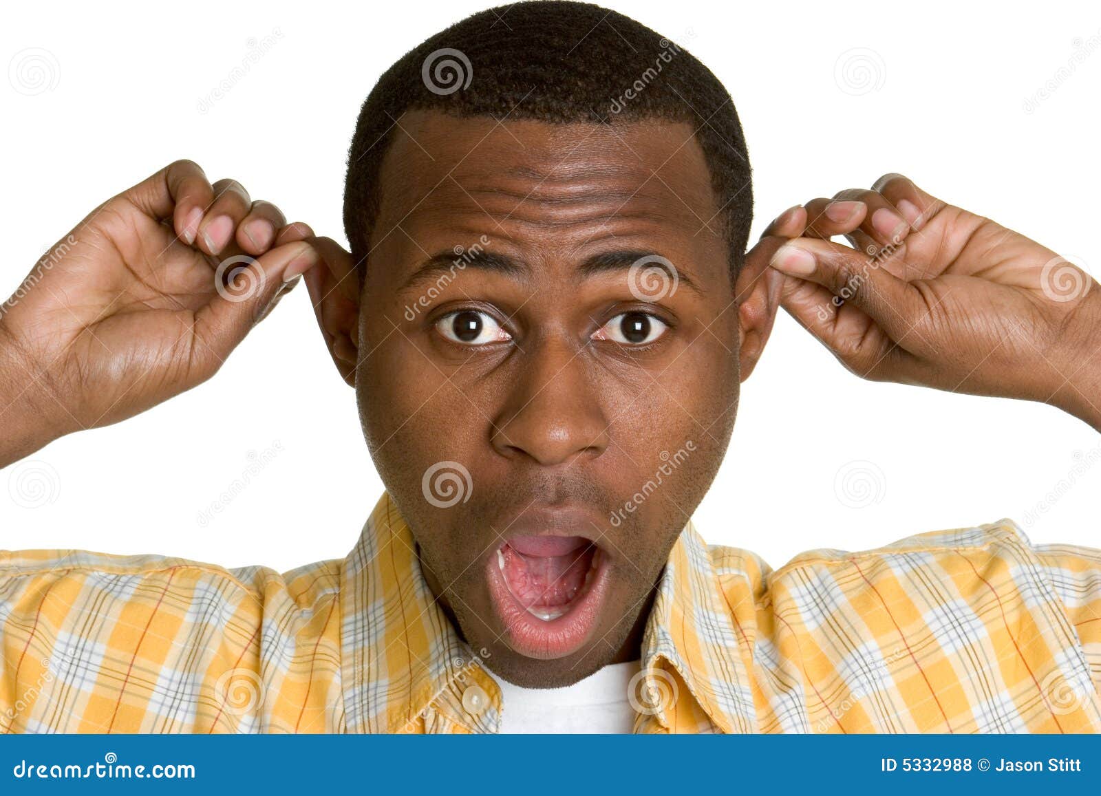 Goofy Man stock photo. Image of background, ears, african - 5332988