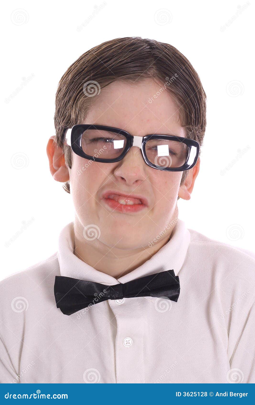 Goofy nerd portrait stock photo. Image of genius, copyspace - 3625128