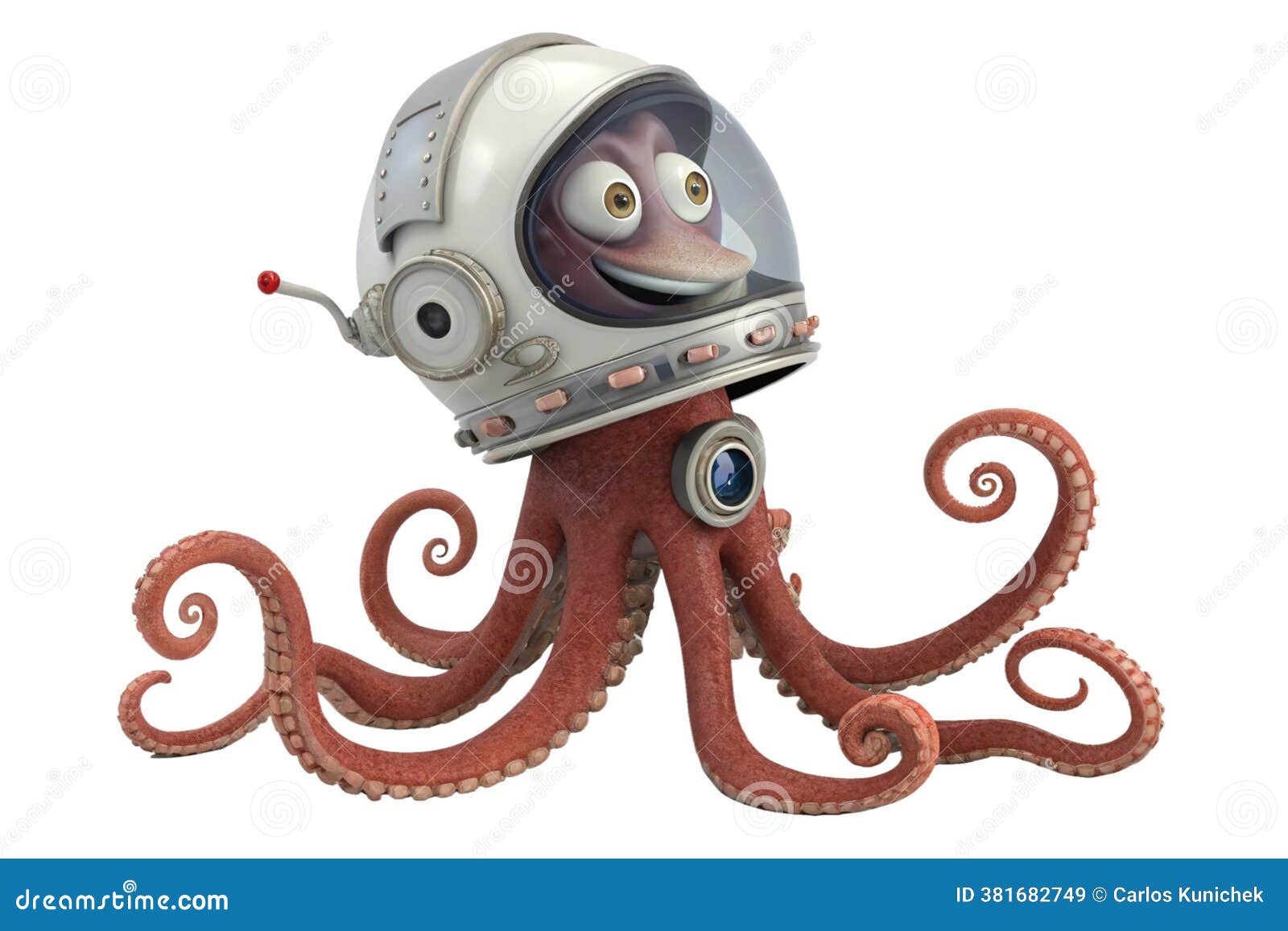 An Octopus Wearing Headphones DJs At An Underwater Console At A Party ...