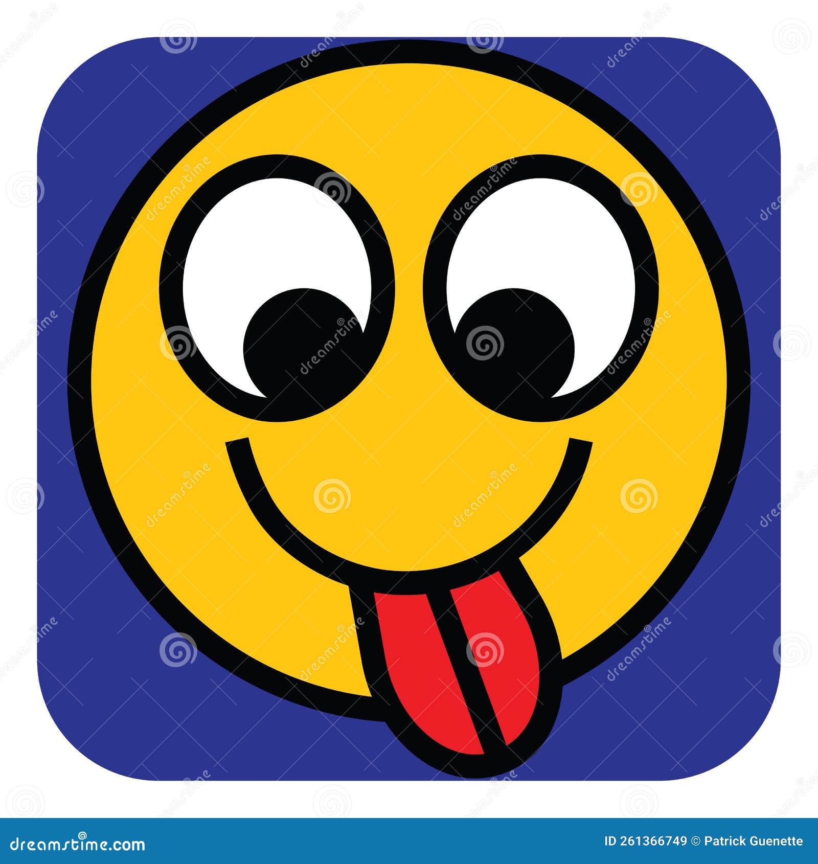 Goofy Smiley, Icon Cartoon Vector | CartoonDealer.com #261366749