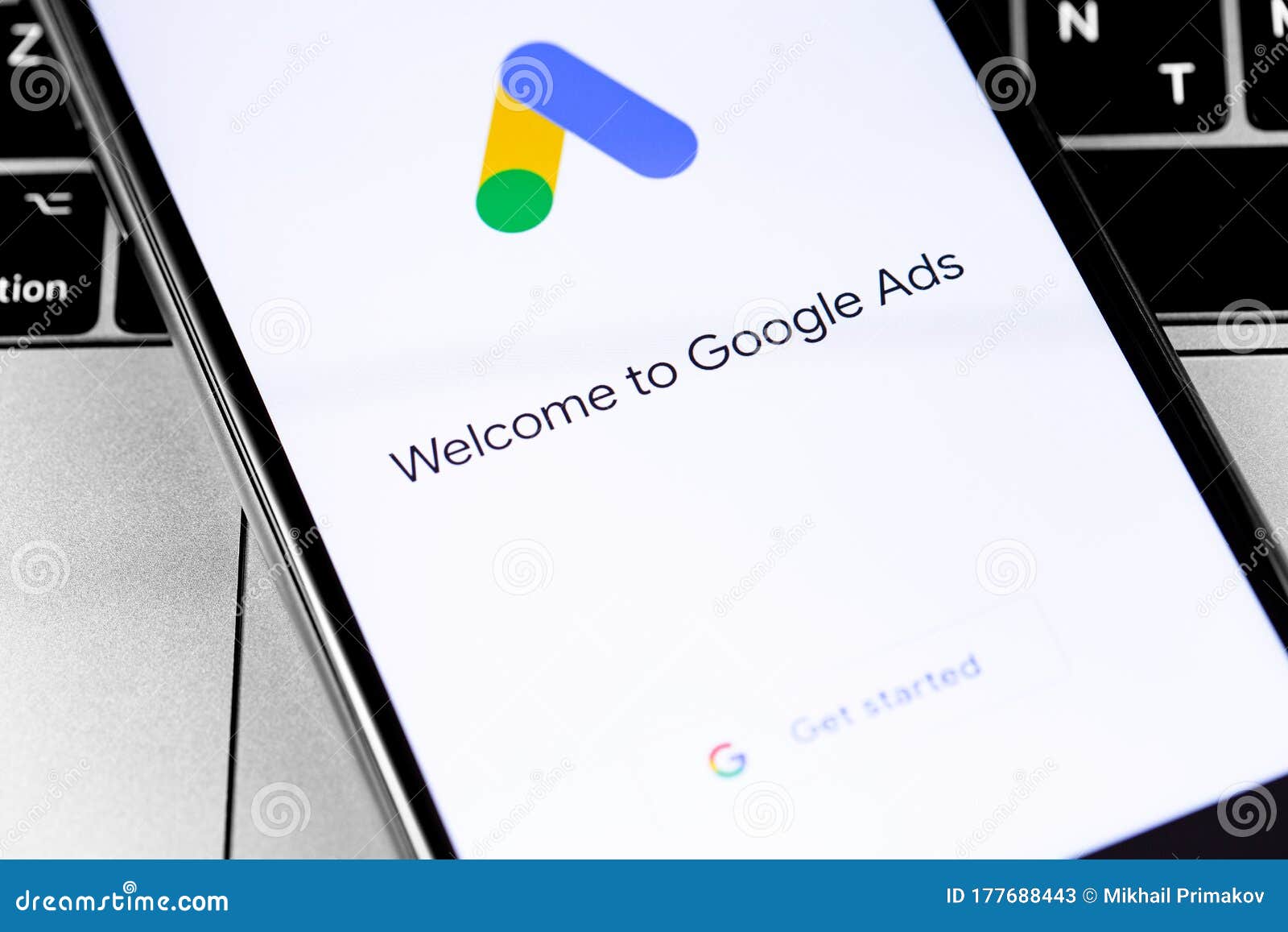 Google Ads App with Logo on the Screen Editorial Stock Photo - Image of ...