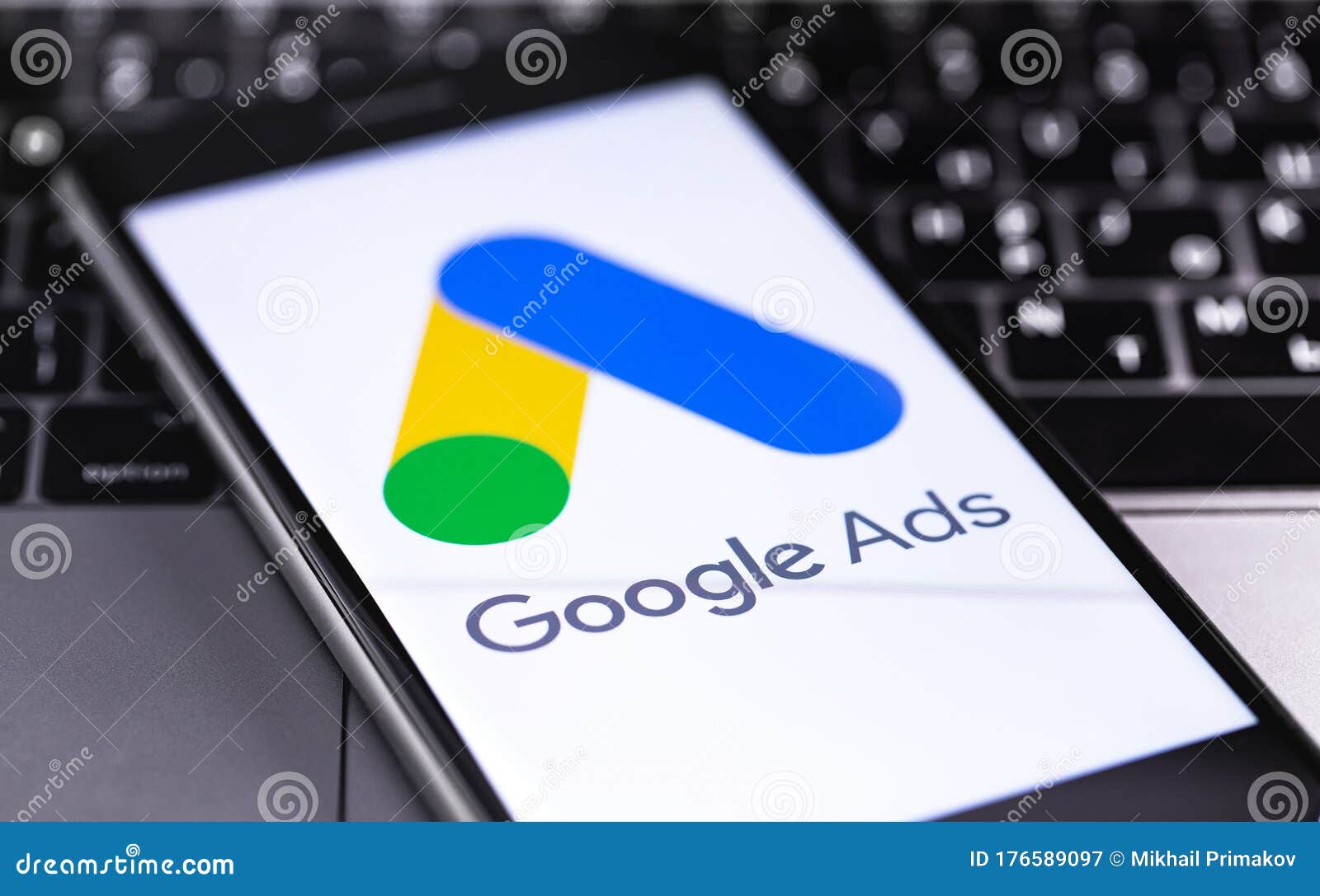 Google Ads Symbol on the Screen Smartphone Editorial Photography ...
