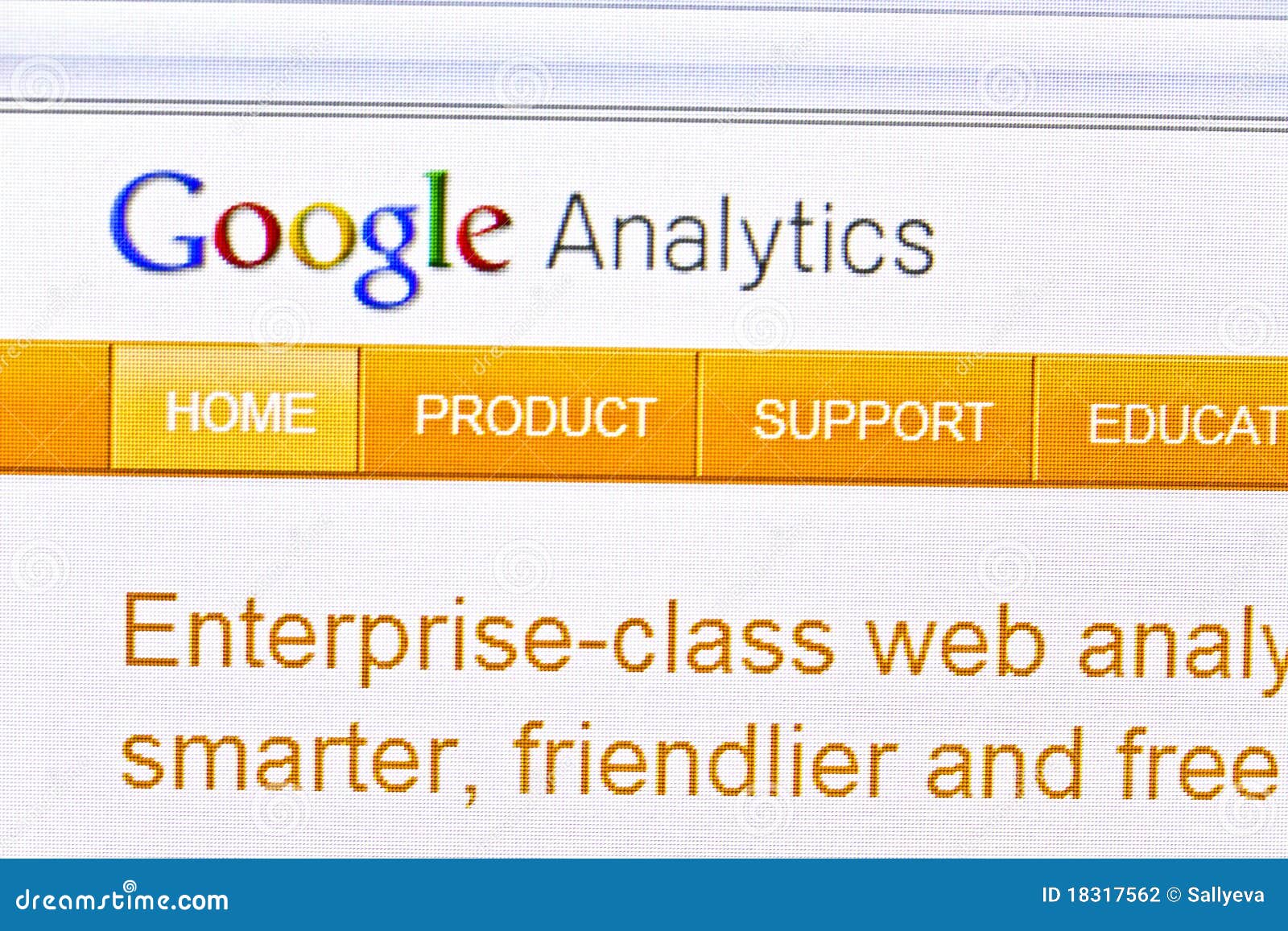 Google Analytics editorial photography. Image of closeup - 18317562