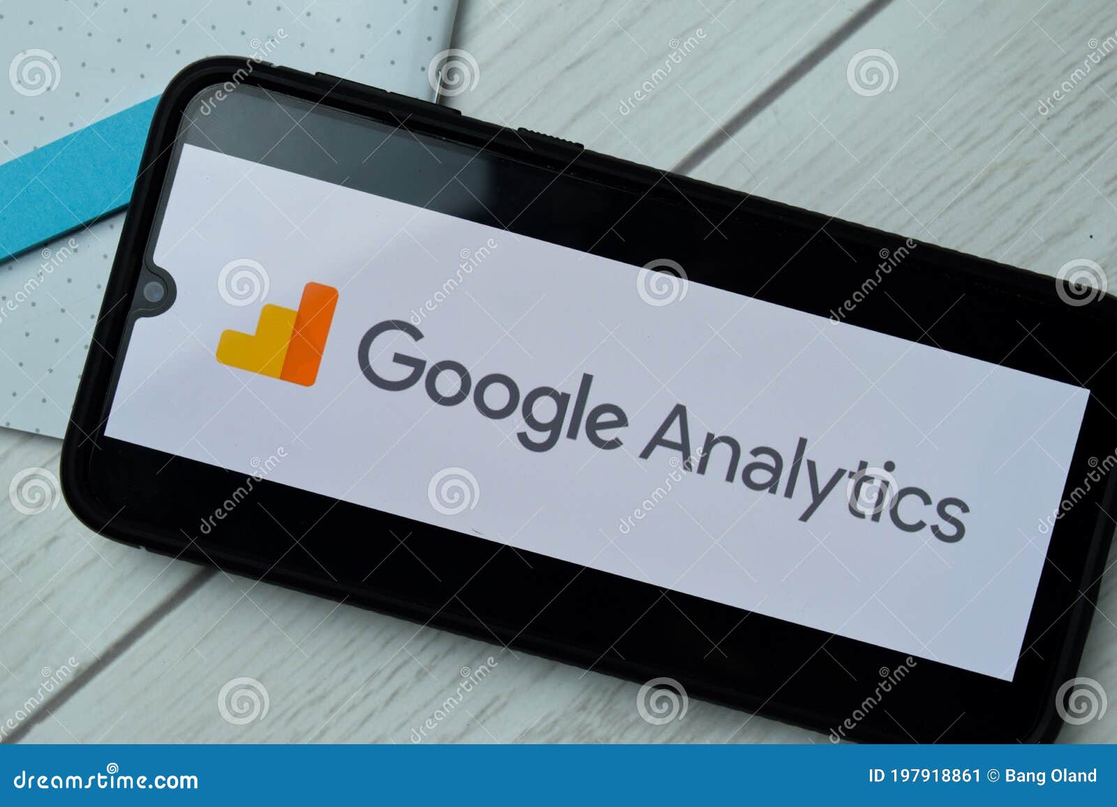 Google Analytics Dev App on Smartphone Screen. Analytics is a Freeware ...