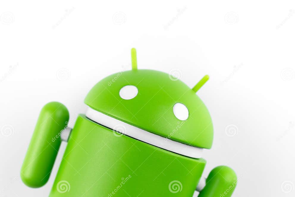 Google Android Figure Macro on White Background Editorial Stock Image ...