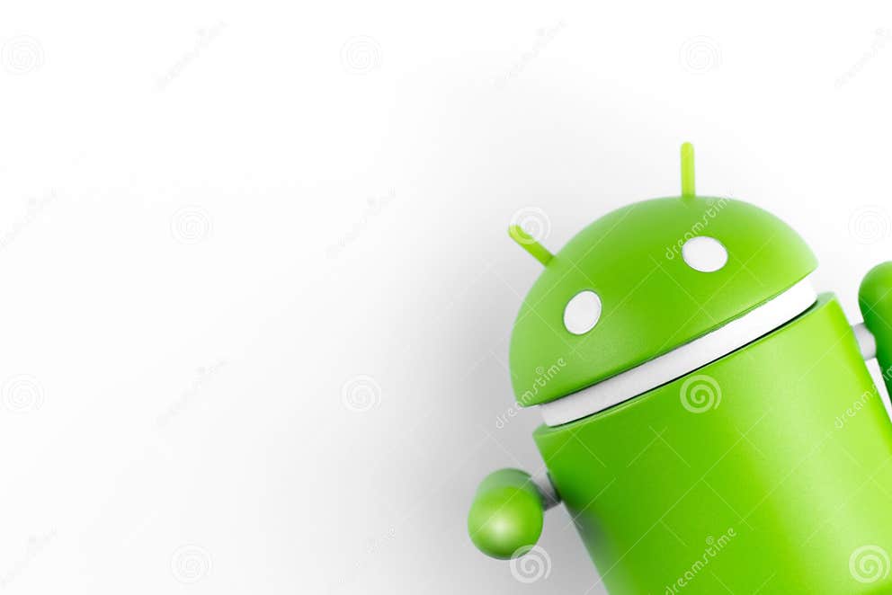 Google Android Figure on White Background Editorial Photography - Image ...