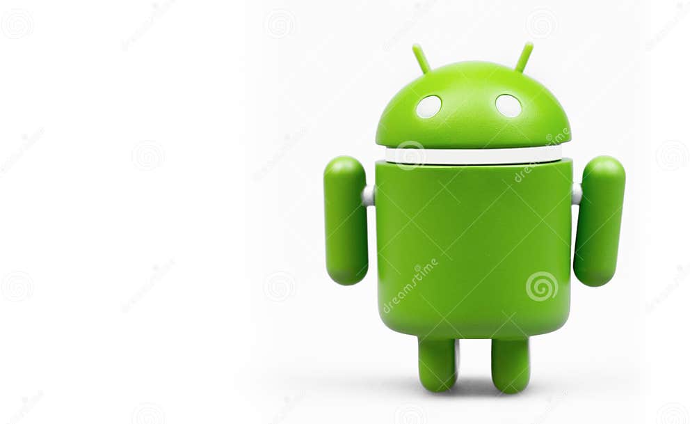Google Android Figure-symbol on White Background Editorial Stock Image ...