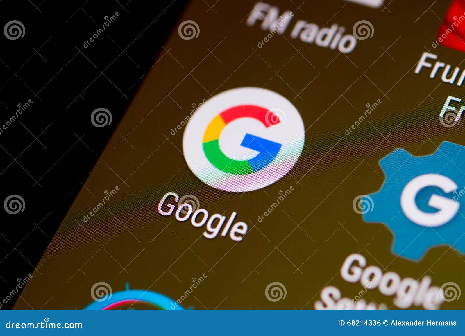 Google Application Thumbnail / Logo on an Android Smartphone Editorial ...